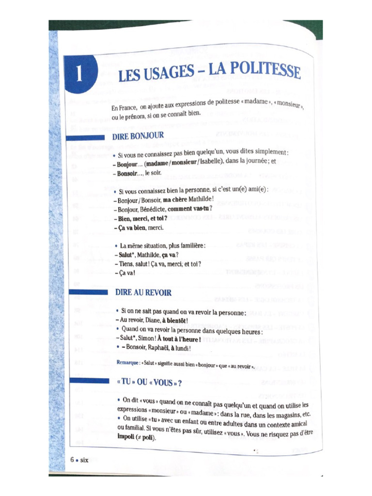 Chap1 Politesse | PDF