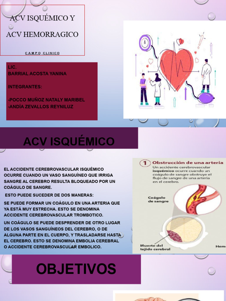 Acv Isquémico y Acv Hemorragico | PDF