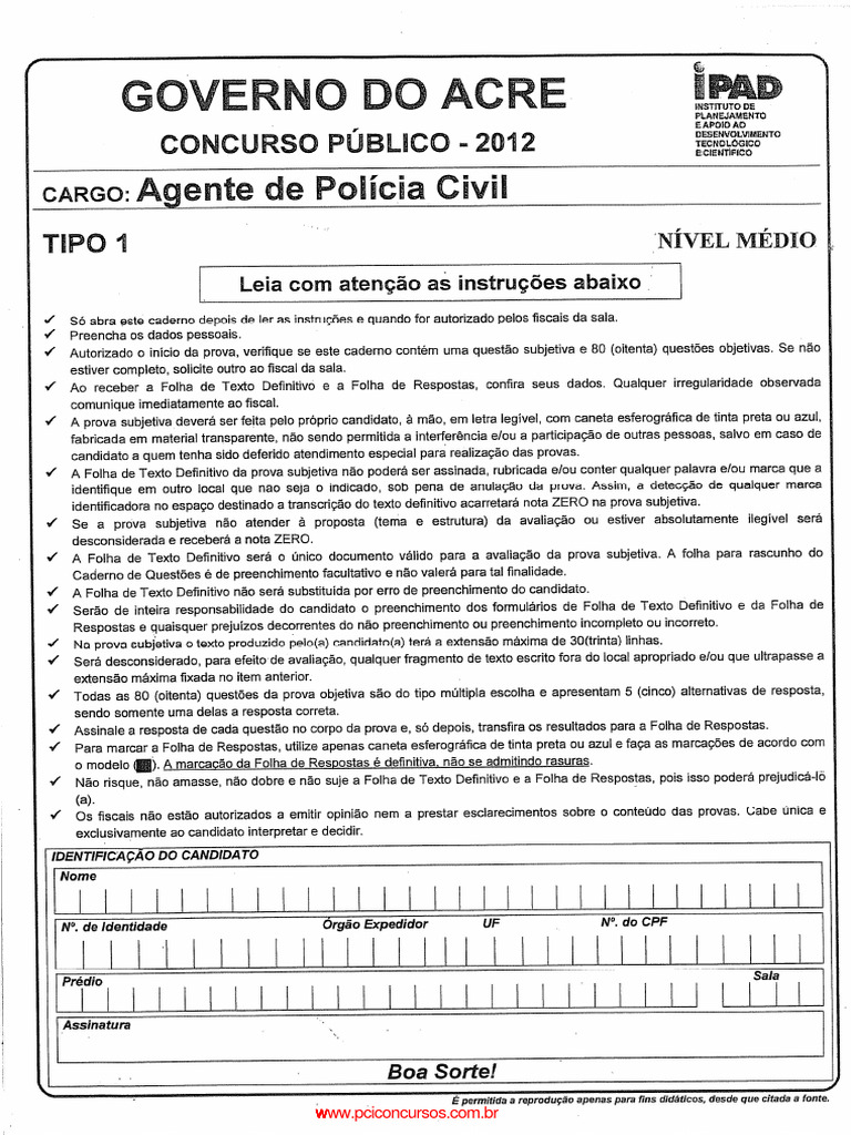 PCI Concursos Information 2024 | PDF