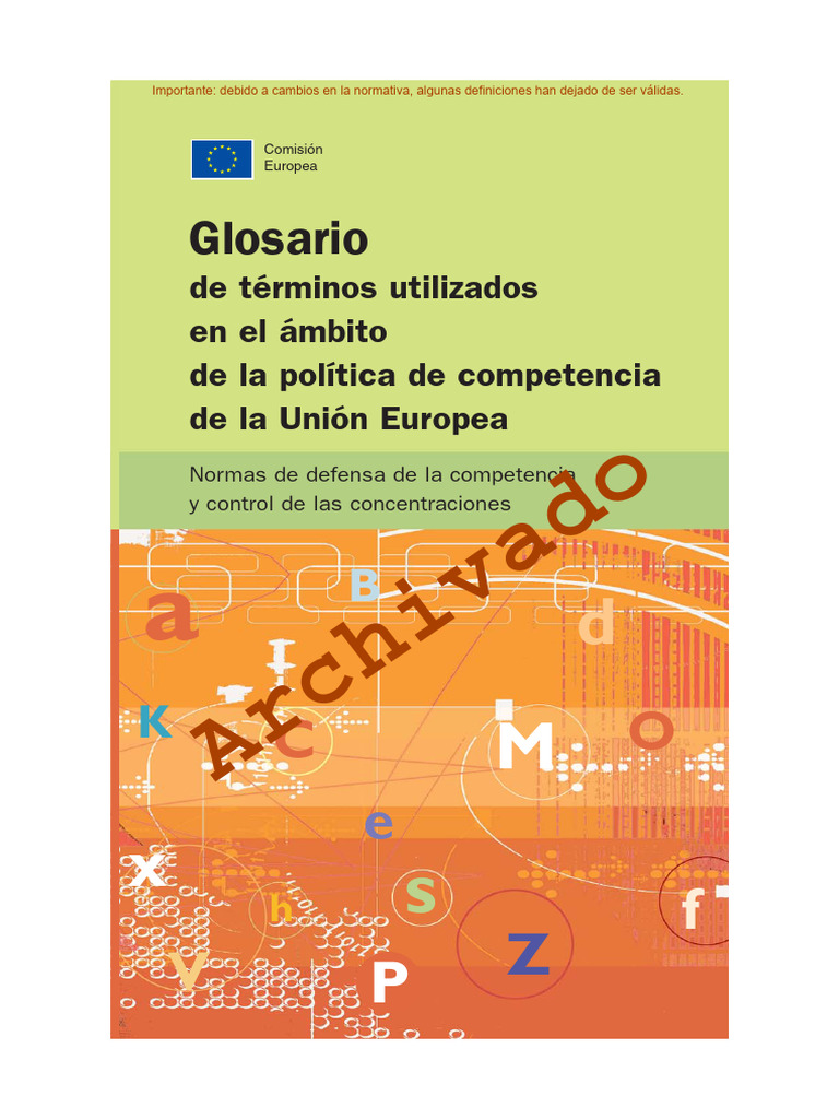 CEDEFOP GlossaryCompetition | PDF | Mercado (economía) | Ley de Competencia