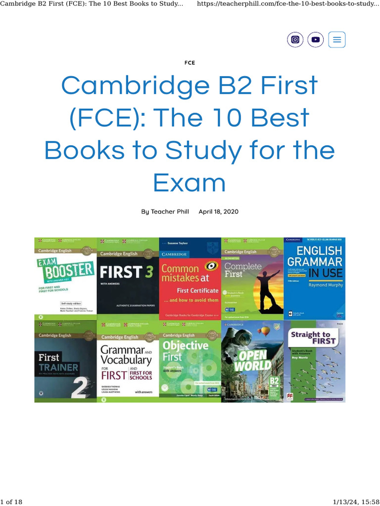 Top 10 Books for B2 First Exam Prep | PDF | Languages Of Europe ...