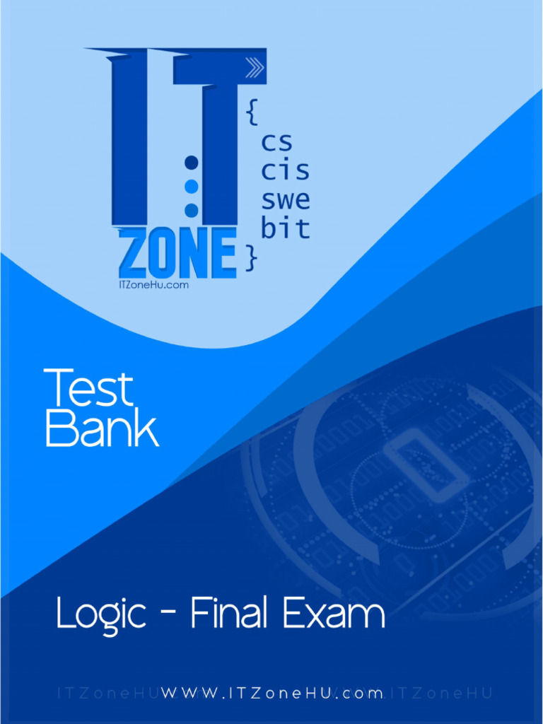 Logic Midterm Exam Test Bank | PDF | Logic Gate | Logic