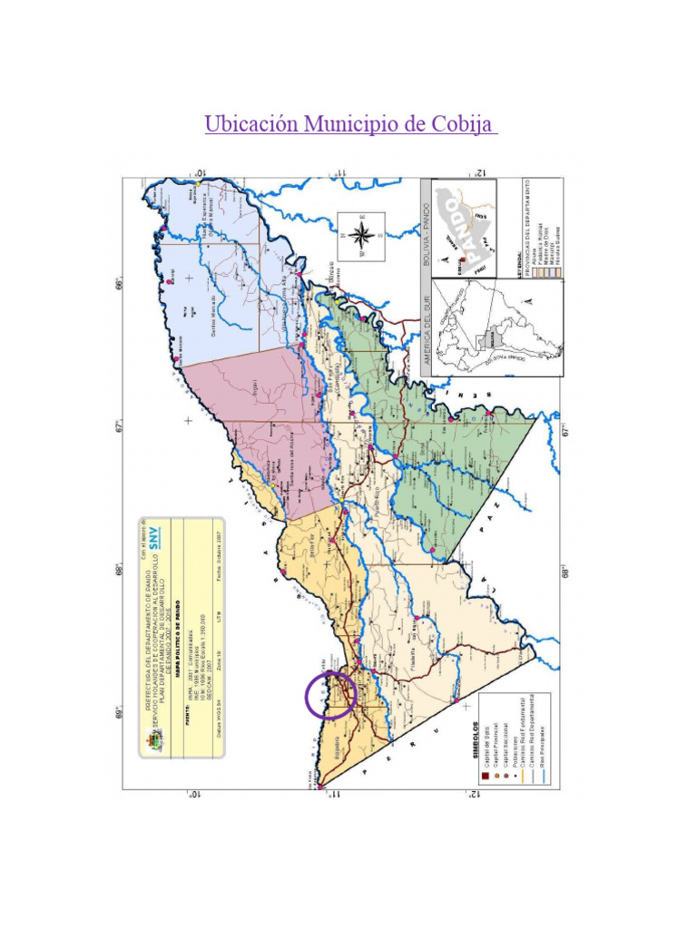 Mapas Municipio Cobija | PDF
