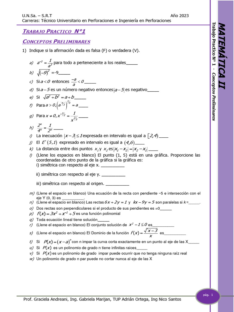 TP N°1-Conceptos Preliminares-Lila | PDF | Asíntota | Función (Matemáticas)