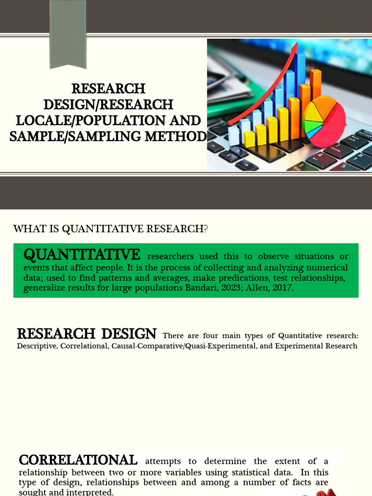 Research Design-Research Locale - Population and Sample-Sampling Method ...