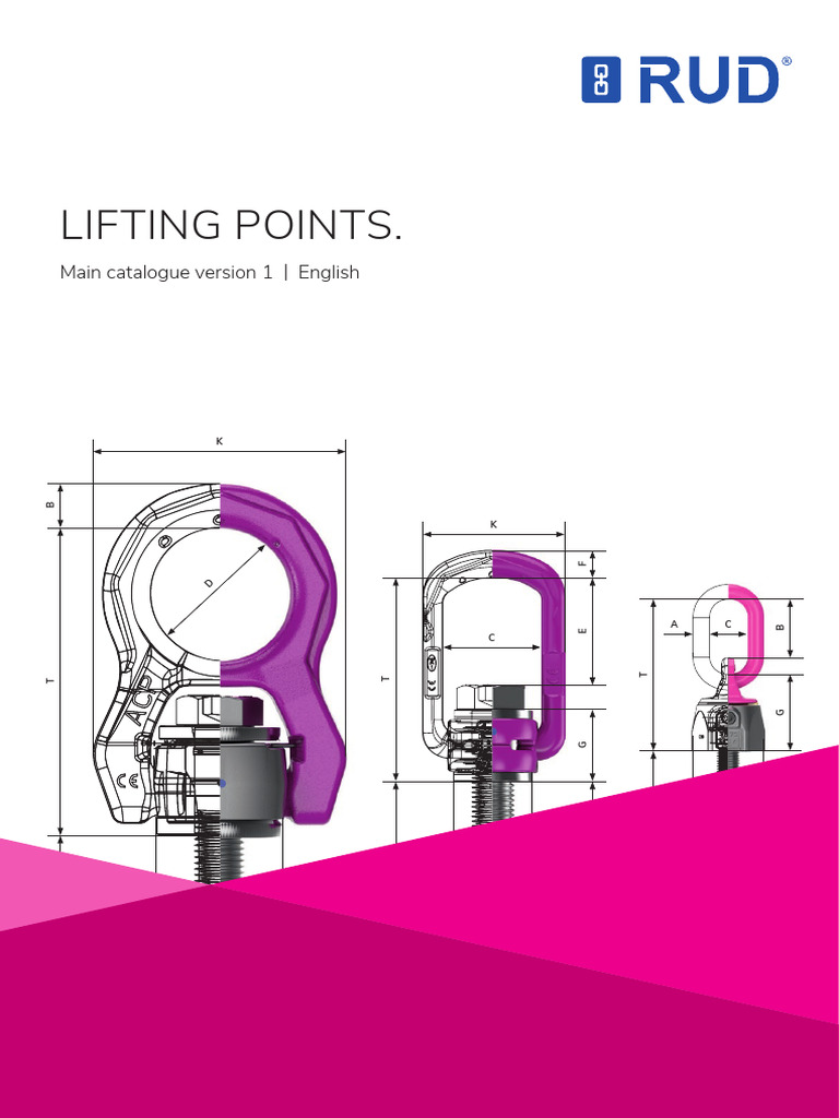 2021 Lifting Points Main Catalogue V1 - V - RUD | PDF | Screw | Welding