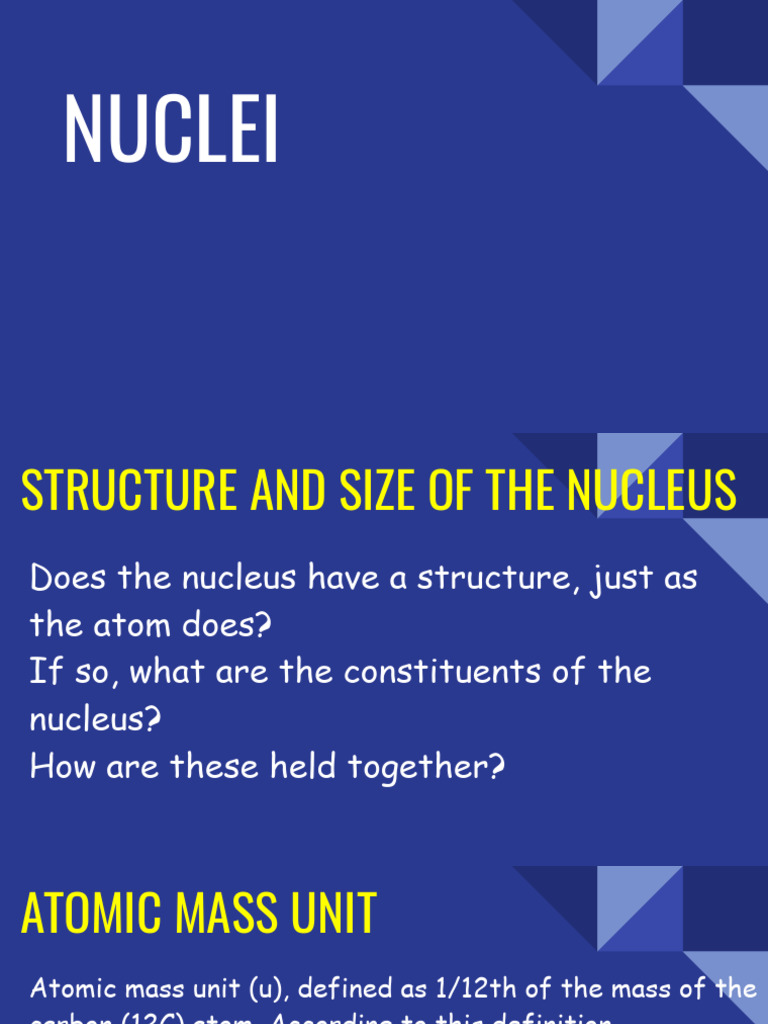 Nuclei | PDF | Atomic Nucleus | Atoms