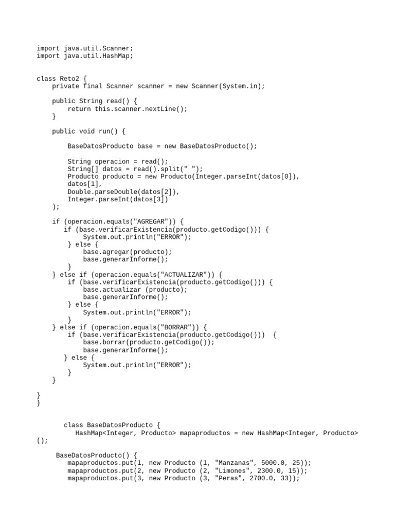 Reto 3 Java | PDF | Programación orientada a objetos | Informática