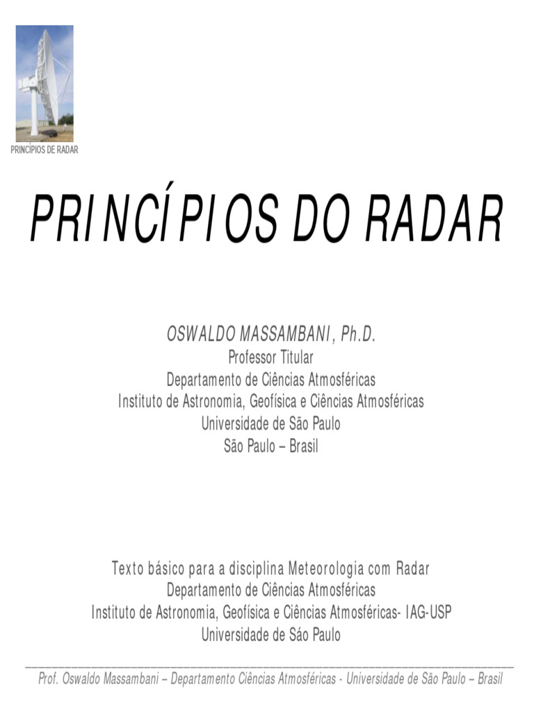 Principios Do Radar - Dca - Iag - 2007 | PDF | Radar | Refração