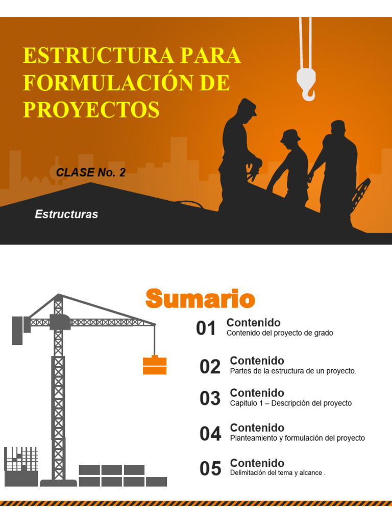2do ESTRUCTURA PARA FORMULACION DE PROYECTOS | PDF