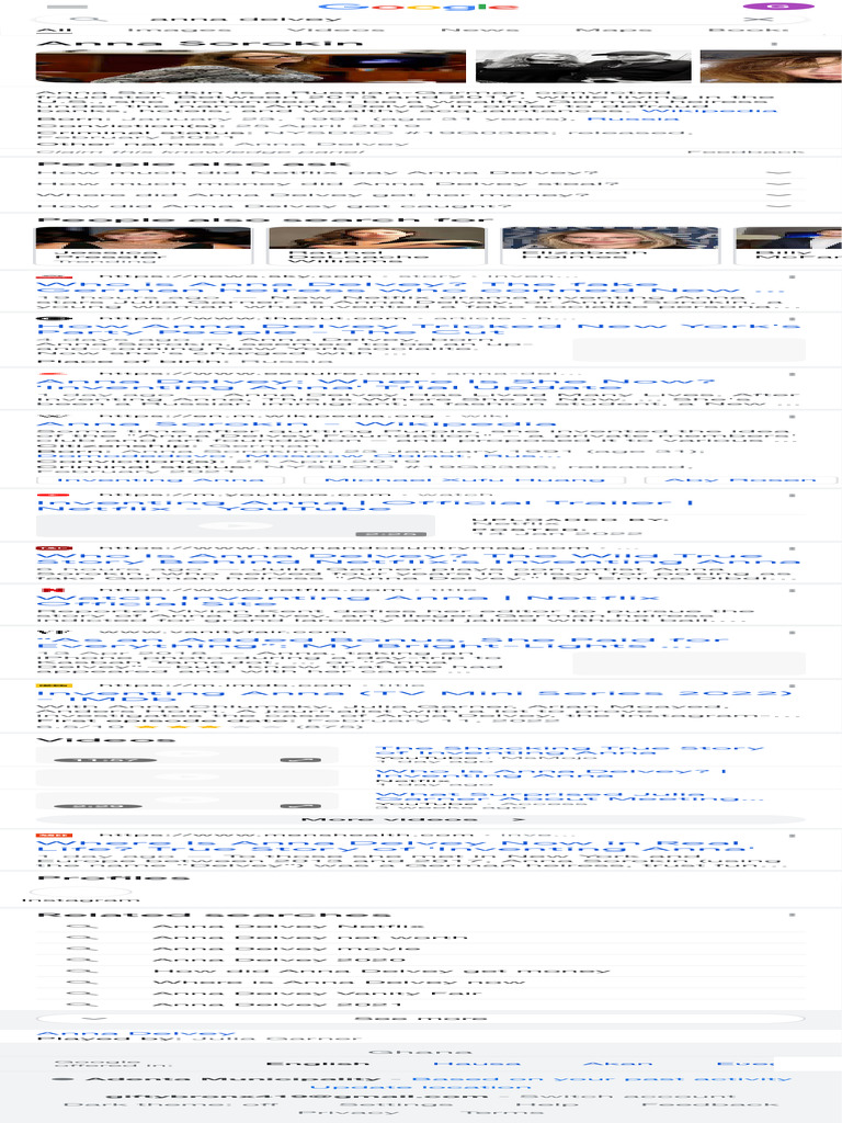 Anna Sorokin: Convicted Fraudster's Story | PDF