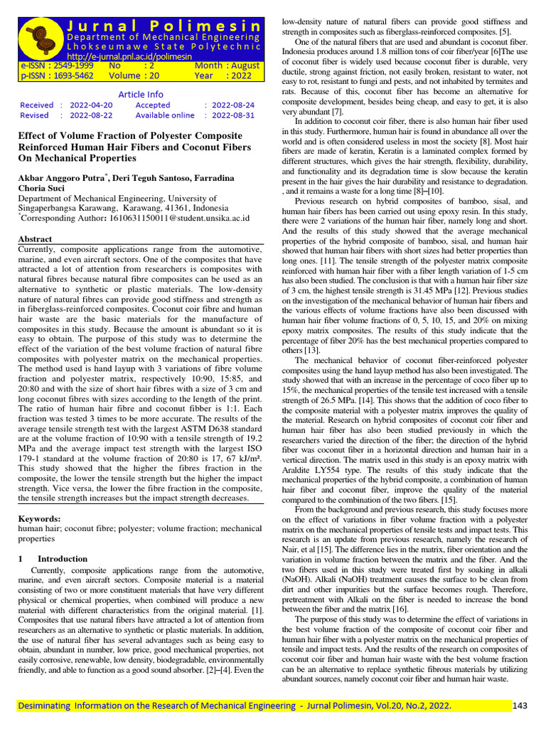 Jurnal Internasional Komposit 2 | PDF | Composite Material ...