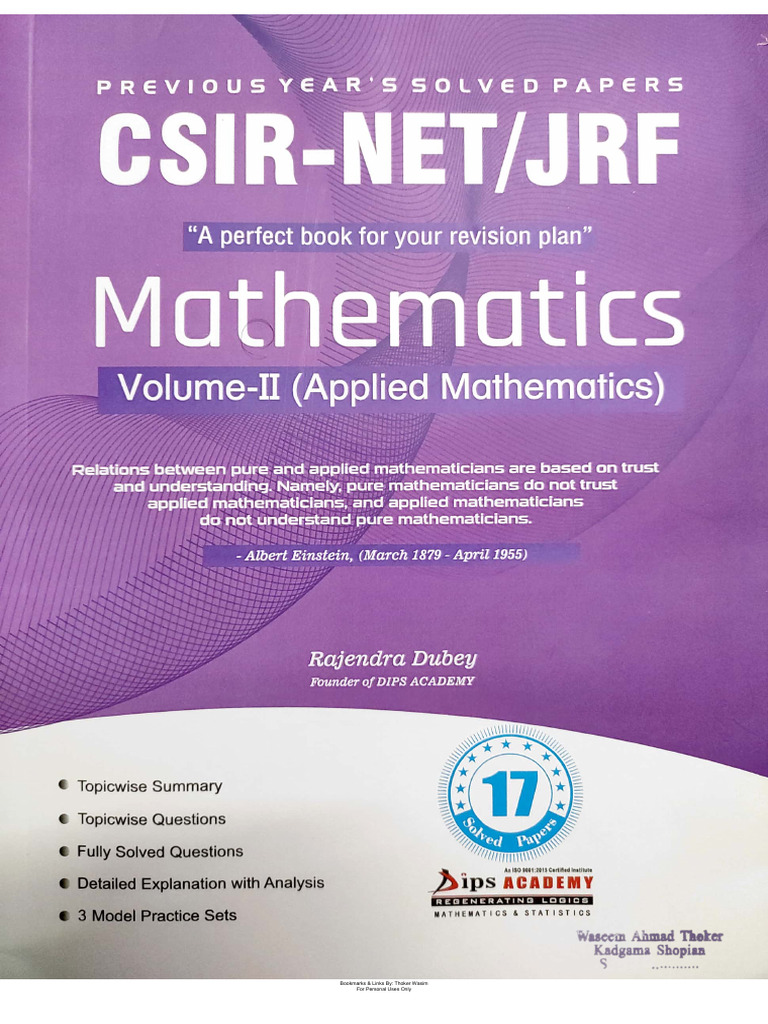 DIPS - (VOL2) Applied Mathematics | PDF | Internet Protocol Based Network Software | World Wide ...