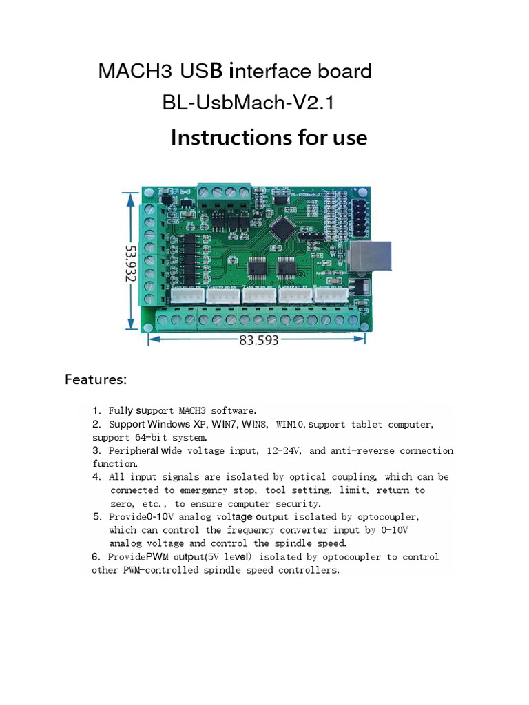 MACH3 V2.1 BL-UsbMACH-V210 | PDF | Icon (Computing) | Power Inverter