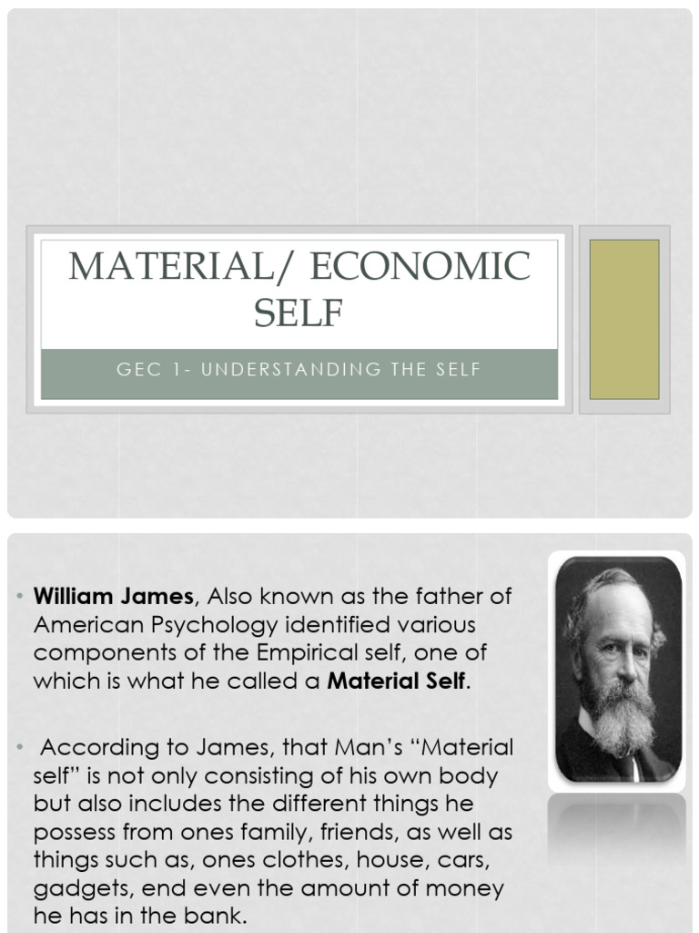 Uts Lesson (Material and Economic Self) | PDF | Self | Poverty