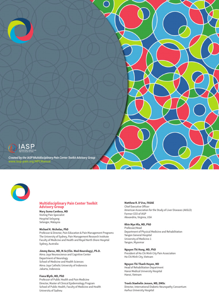 IASP-PainManagementCenter Toolkit | PDF | Chronic Pain | Pain