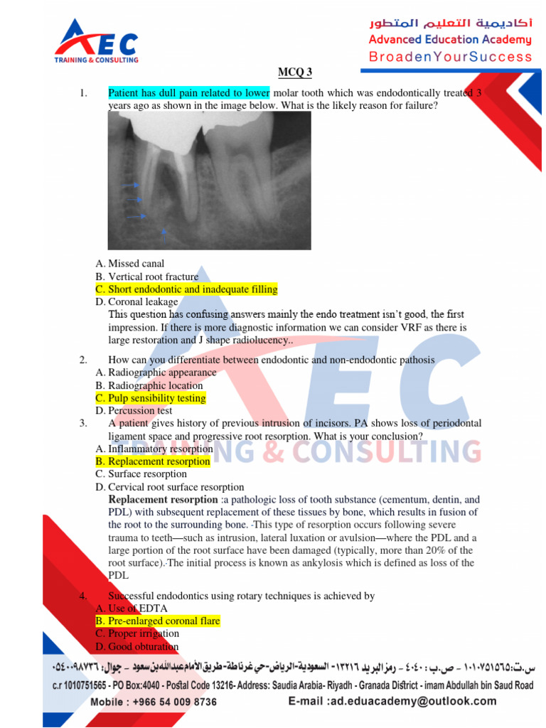MCQ3 | PDF | Medical Specialties | Mouth