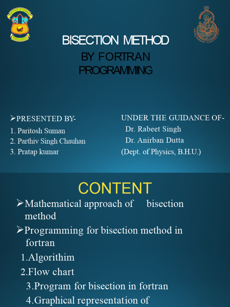 Bisection Parthiv | PDF | Mathematical Relations | Algorithms