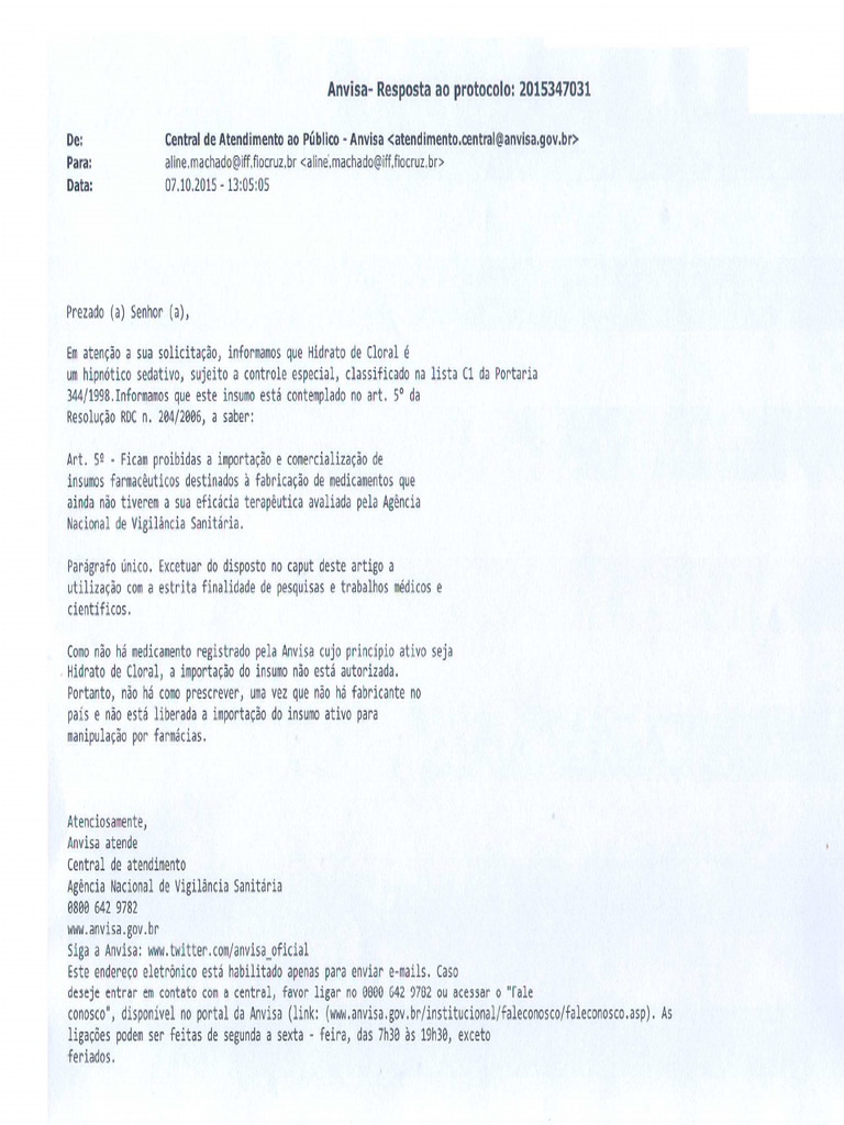 Hidrato de Cloral | PDF