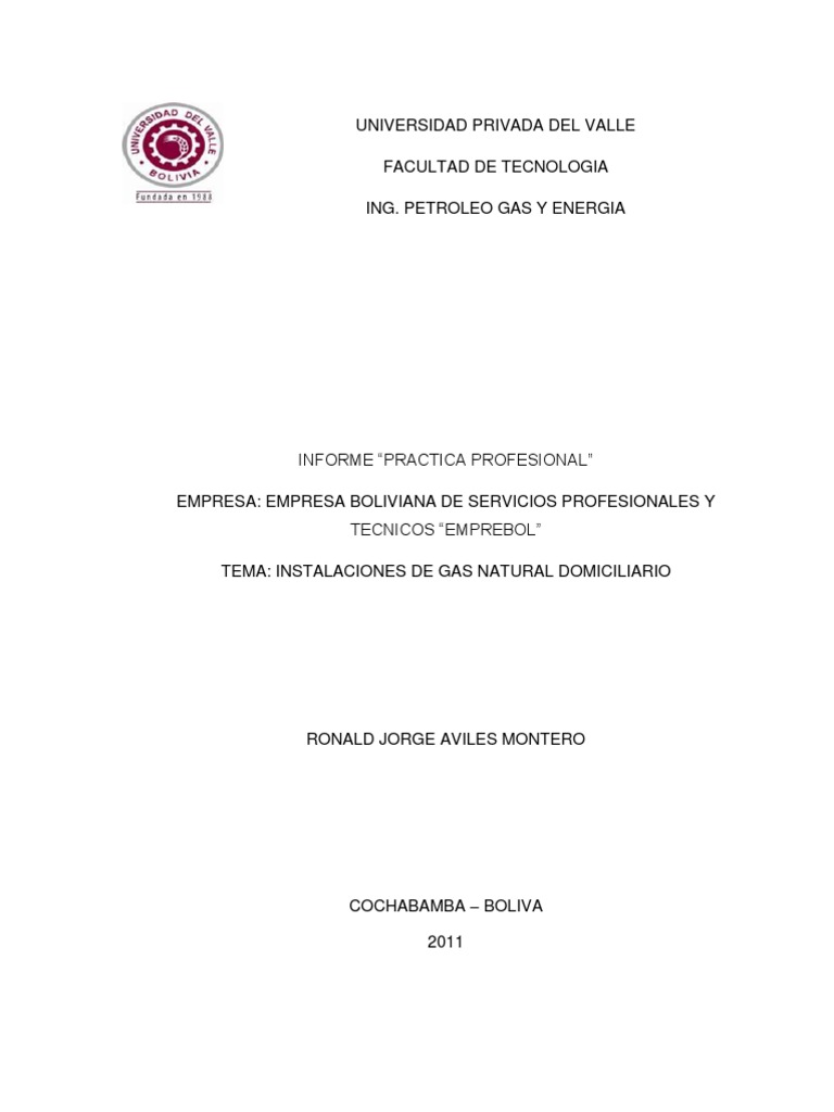Informe Practica Profesional-CORRECCION | PDF | Tubería (transporte de ... Informe Practica Profesional-CORRECCION | PDF | Tubería (transporte de ...