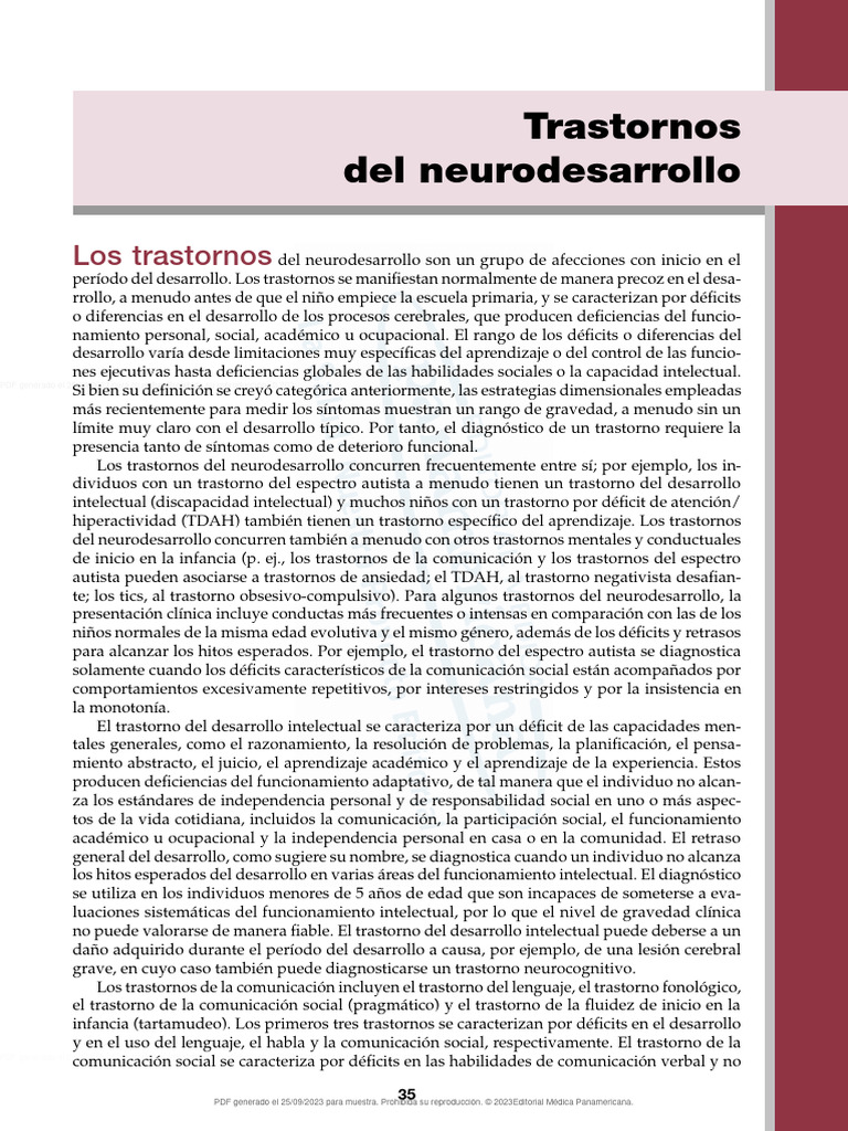 Trastornos Del Neurodesarrollo | PDF | Discapacidad intelectual | Desorden hiperactivo y deficit ...