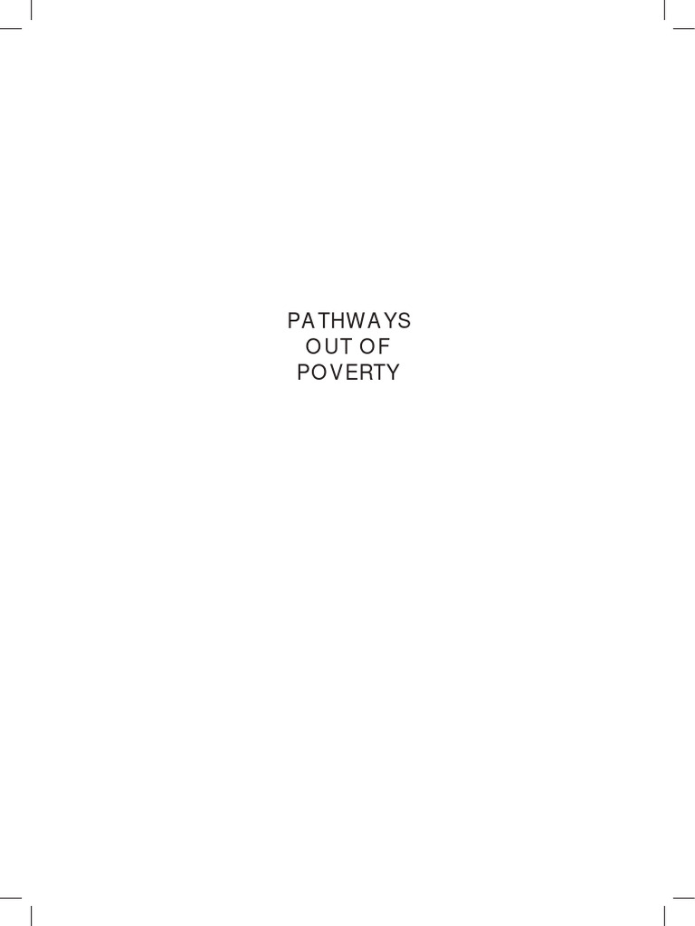 Complete Final For Printing Pathways Poverty 102516-Min | PDF | Poverty | Poverty & Homelessness