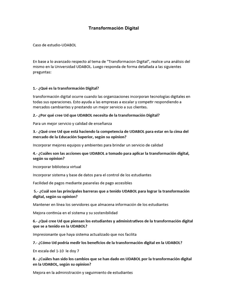 Transformacion Digital | PDF