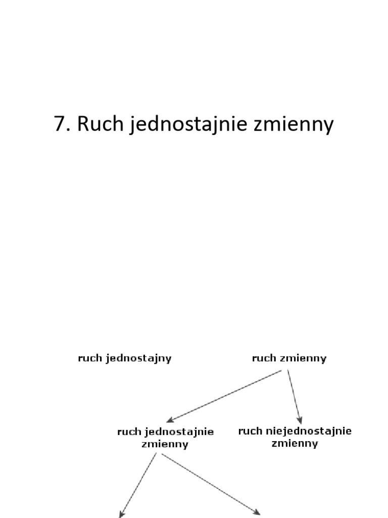 Ruch Jednostajnie Zmienny | PDF
