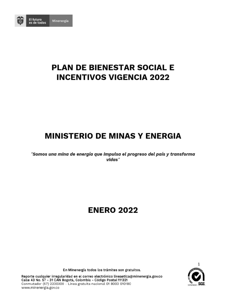 Anexo 02 - PLAN DE BIENESTAR E INCENTIVOS | PDF | Trabajo Social | Bienestar