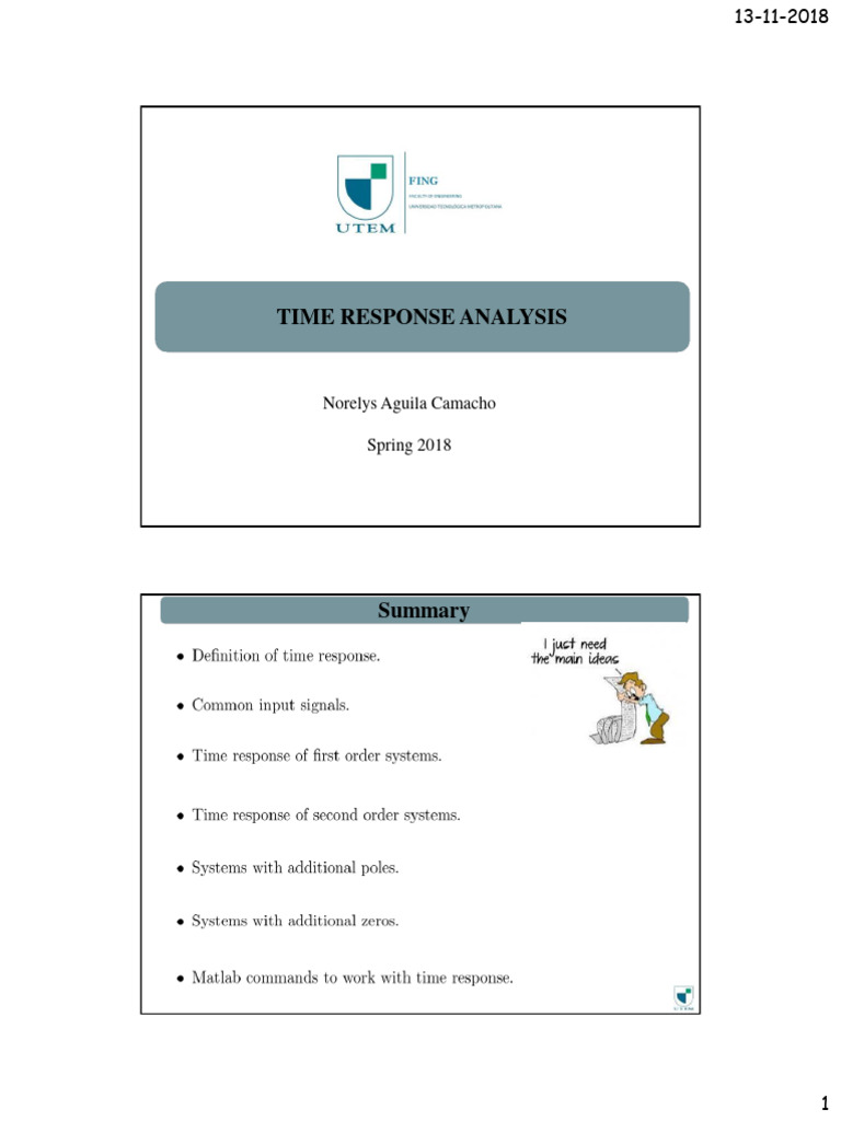Clase4 Time Response Systems | PDF | Damping | Computer Science