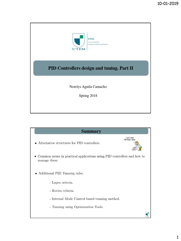 Clase8.2 PID Controllers Design II | PDF | Cybernetics | Mathematical ...