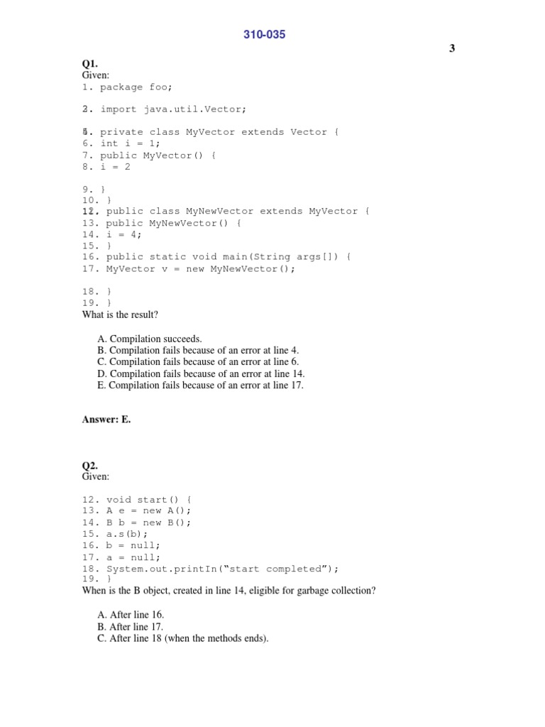 Java Code Compilation and Output Quiz | PDF