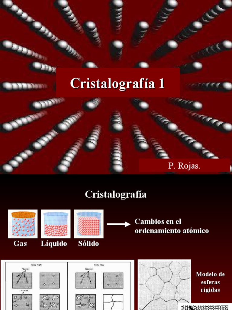 Cristalografía 1 | PDF | Cristalografía de rayos X | Fases de la materia