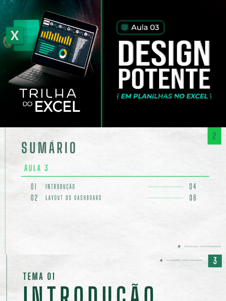Apostila - Trilha Impressione No Trabalho - Aula 3 | PDF | Microsoft Excel | Cor