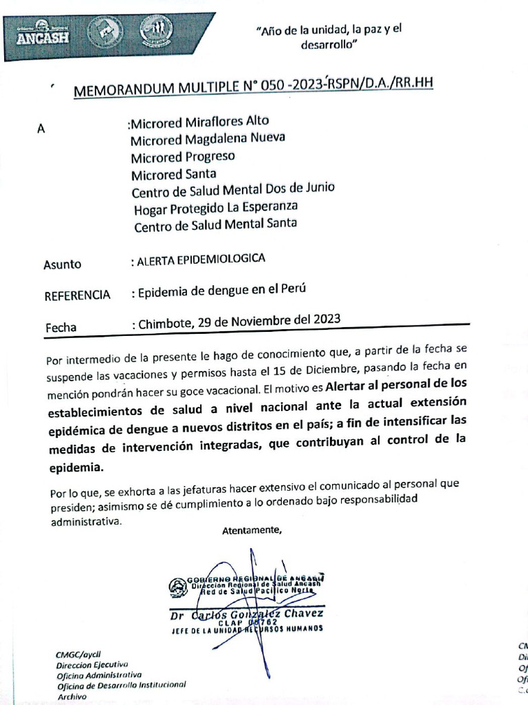 Alerta Epidemiologica | PDF