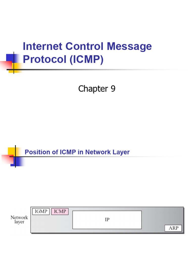 5 Internet Control Message Protocol (ICMP) | PDF | Networking Standards | Internet Standards