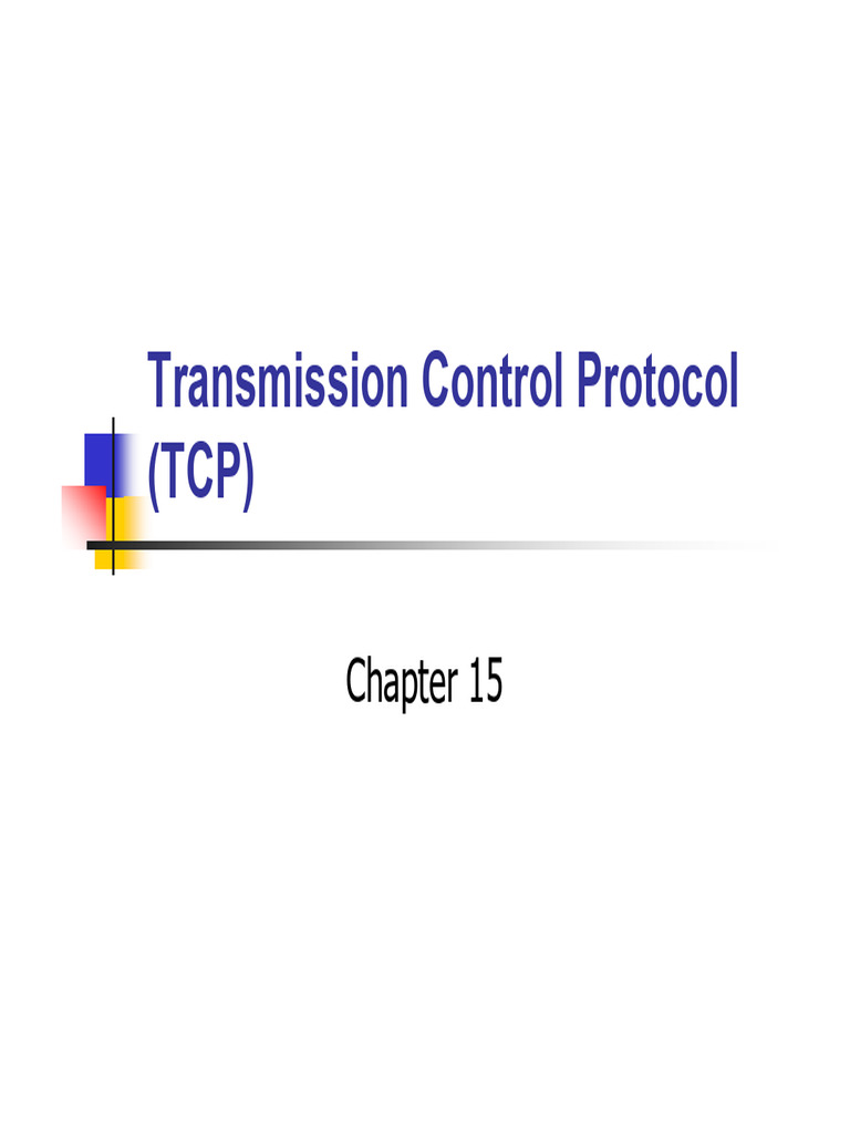 7 Transmission Control Protocol (TCP) | PDF | Transmission Control ...