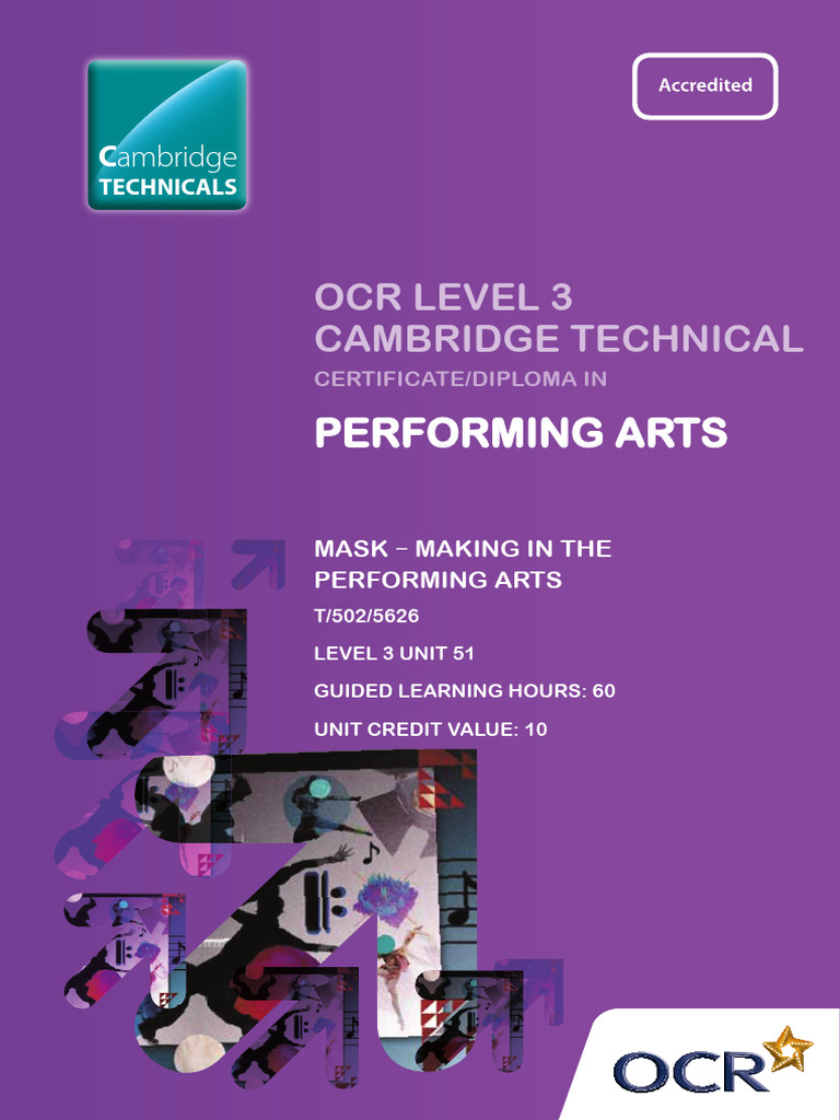Mask Making in Performing Arts Unit 51 | PDF | Learning | Mask