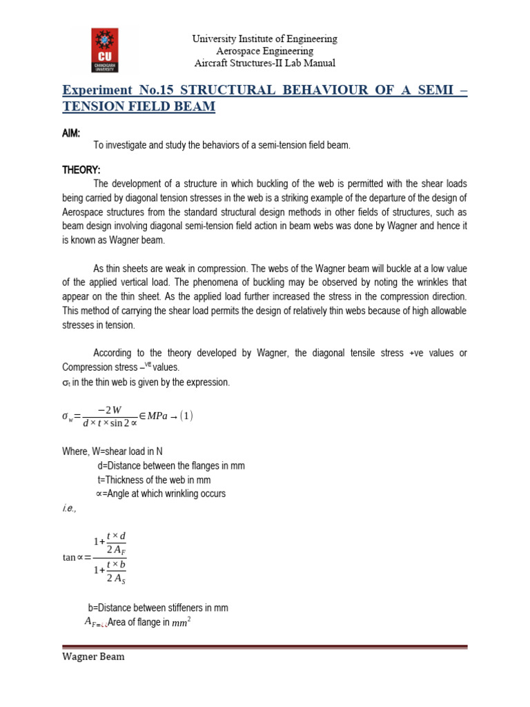 Wagnr Beam Chandigarh 2 | PDF | Buckling | Beam (Structure)