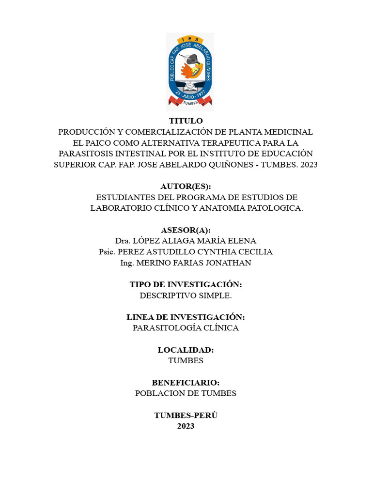 Proyecto Paico | PDF | Semilla | Plantas