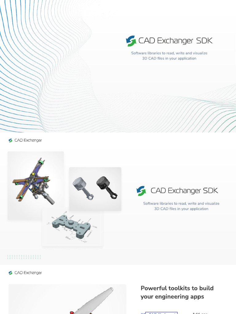 CAD Exchanger SDK Presentation | PDF | 3 D Computer Graphics | Computer Aided Design