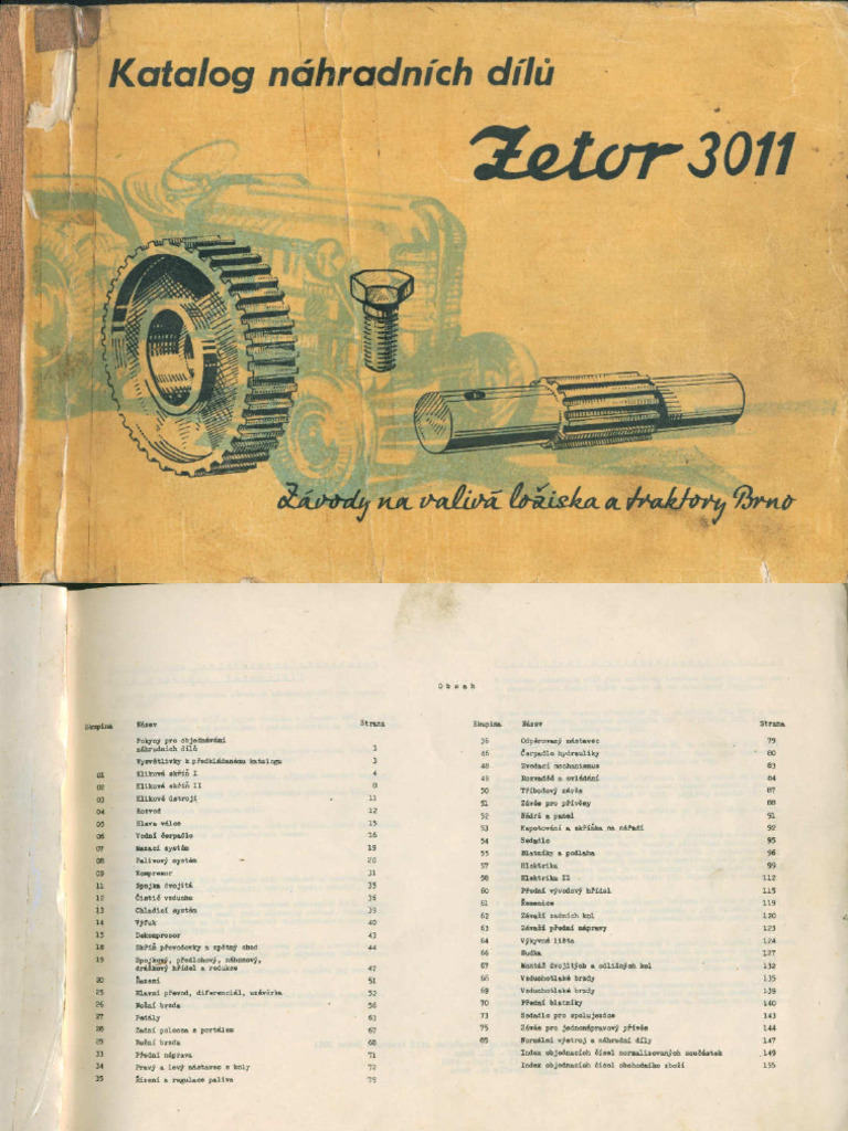 Zetor 3011 - Parts List | PDF