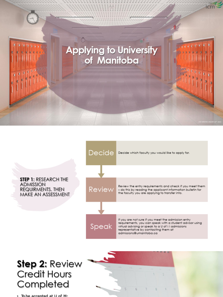 How To Apply To The UM Guide | PDF | Course Credit | University And ...