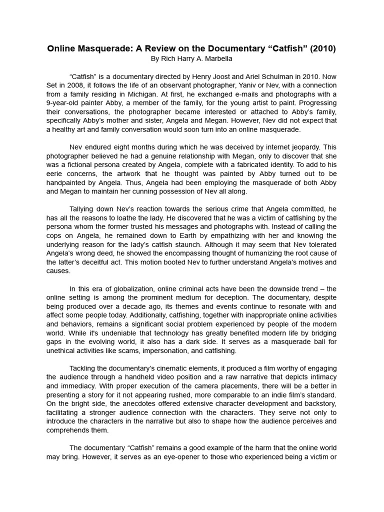 Review Paper, Catfish (2010) | PDF