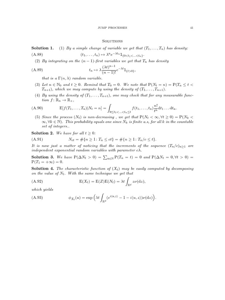 Solutions Section1 | PDF | Mathematical Analysis | Statistical Theory