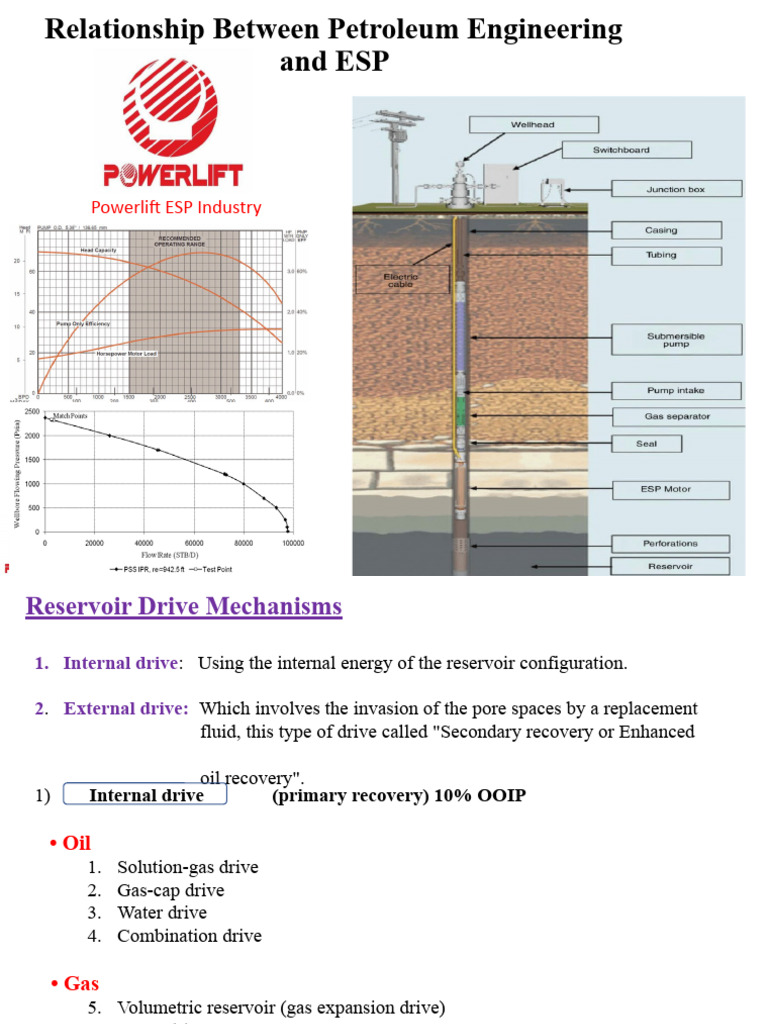 ESP Component and Design It | PDF | Petroleum Reservoir | Gases