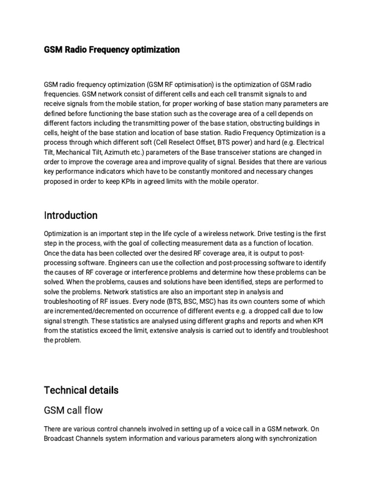 GSM Radio Frequ-WPS Office | PDF | Communication | Computing