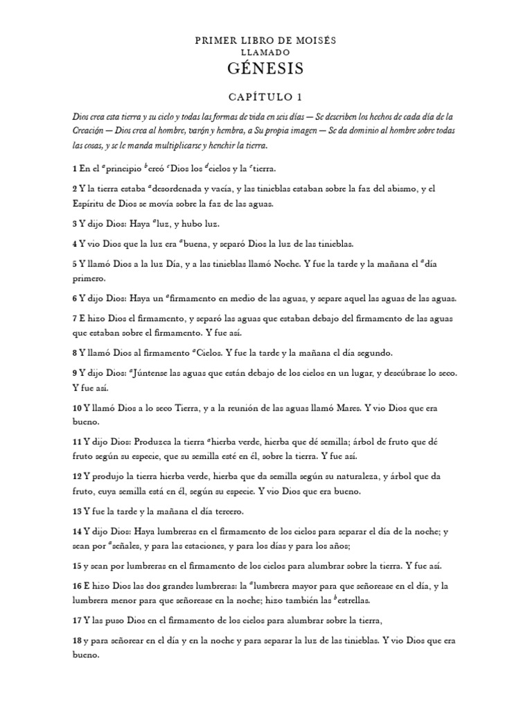 Génesis 1 | PDF | Mitología | Mitología comparada