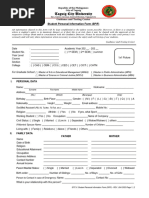 Biodata Form Student | PDF