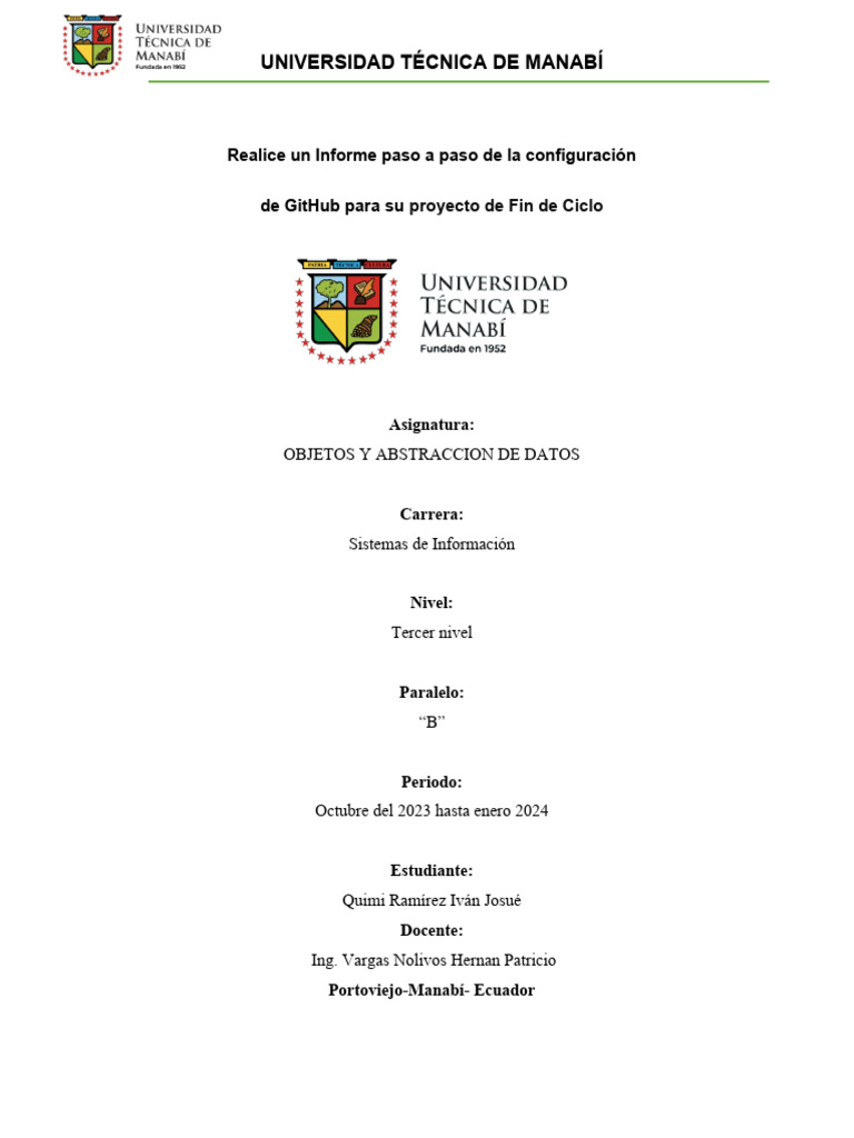 Informe GitHub | PDF | Tecnologías de la información | Informática